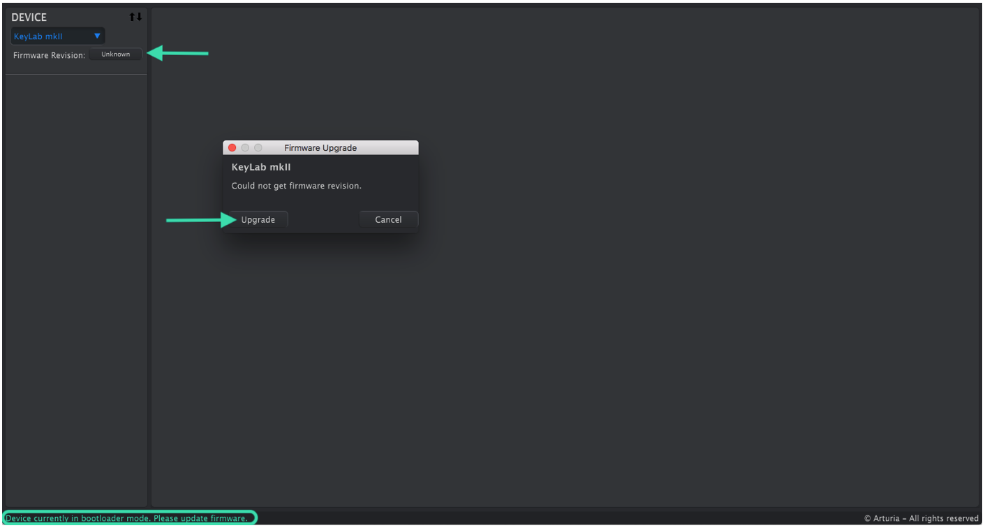 MIDI Control Center (MCC) - Firmware Update – Arturia FAQ