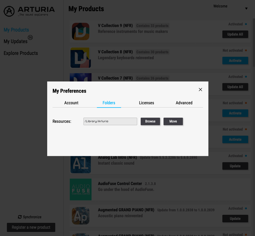 Arturia Software Center (ASC) - Customise your resource folder location ...
